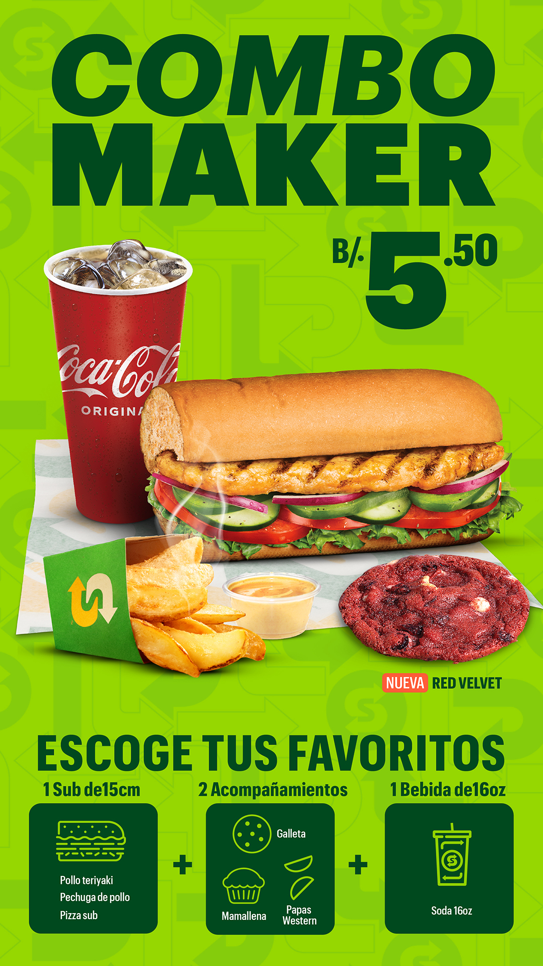 Combo Maker | Promociones | Subway Panamá
