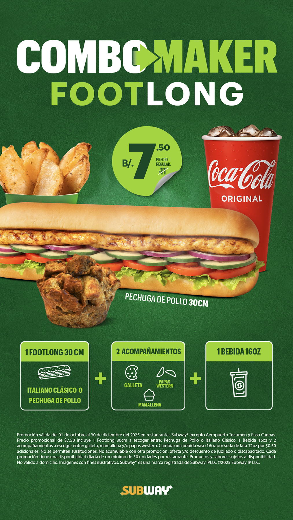 COMBO MAKER | Promociones | Subway Panamá